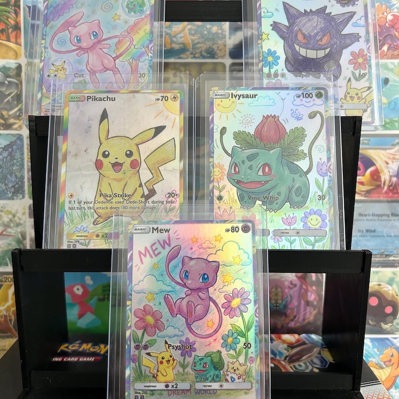 Bubble Mew Custom Card - Etsy