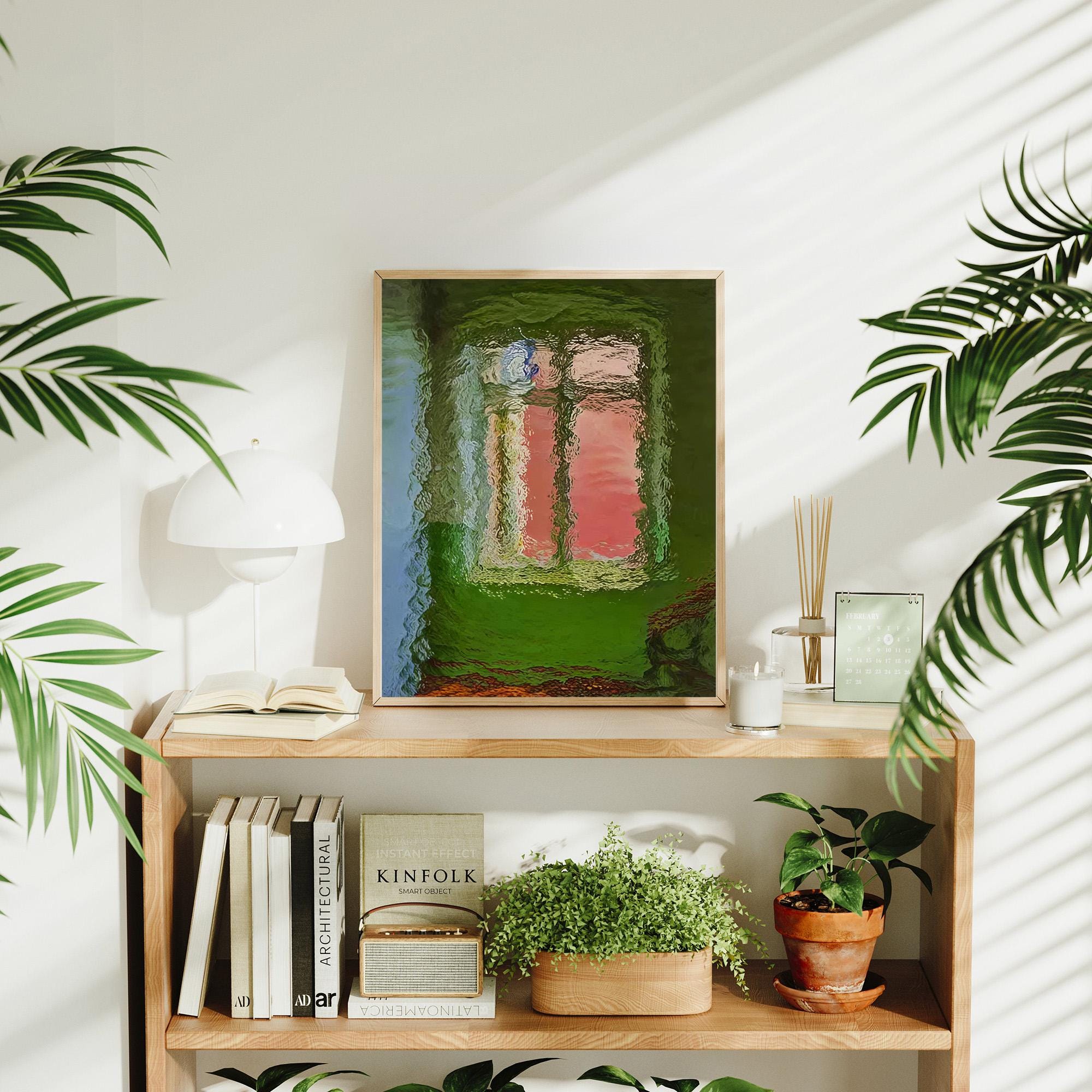 Hand-painted Window Oil Painting on Canvas: Abstract Home Decor - Etsy ...