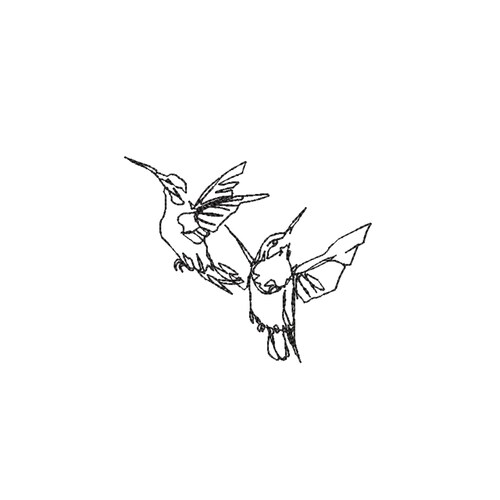 Flower Line Art Machine Embroidery Design Floral Embroidery | Etsy