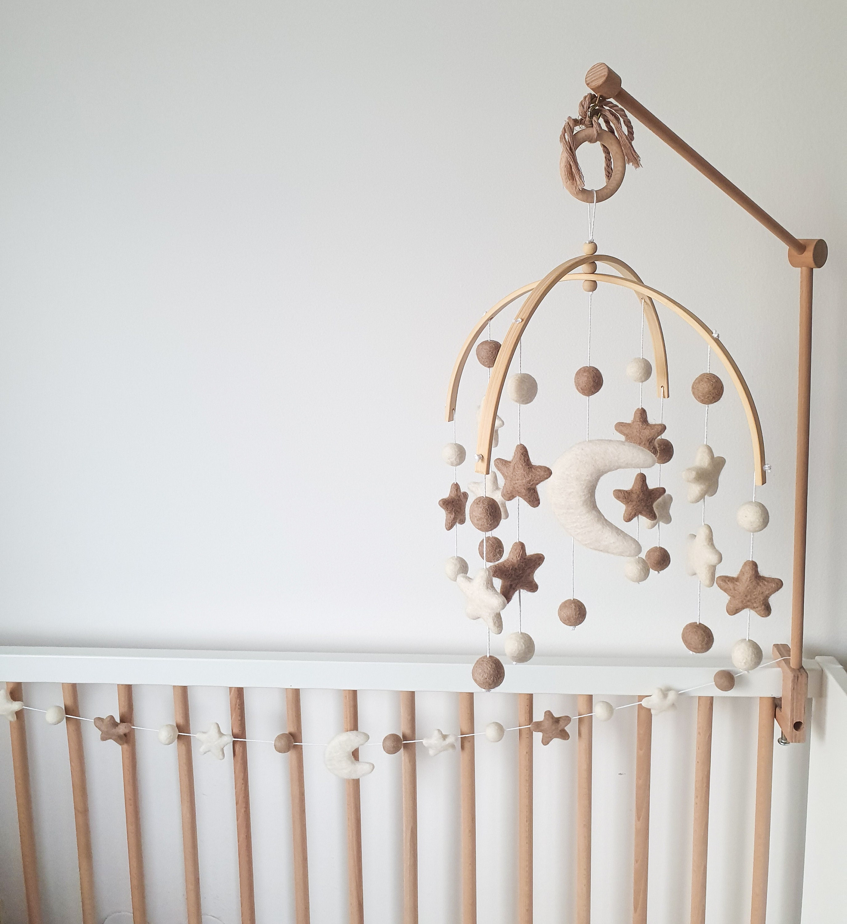Moon and Stars Baby Mobile | Nursery Mobile | Crib Mobile | Handmade ...