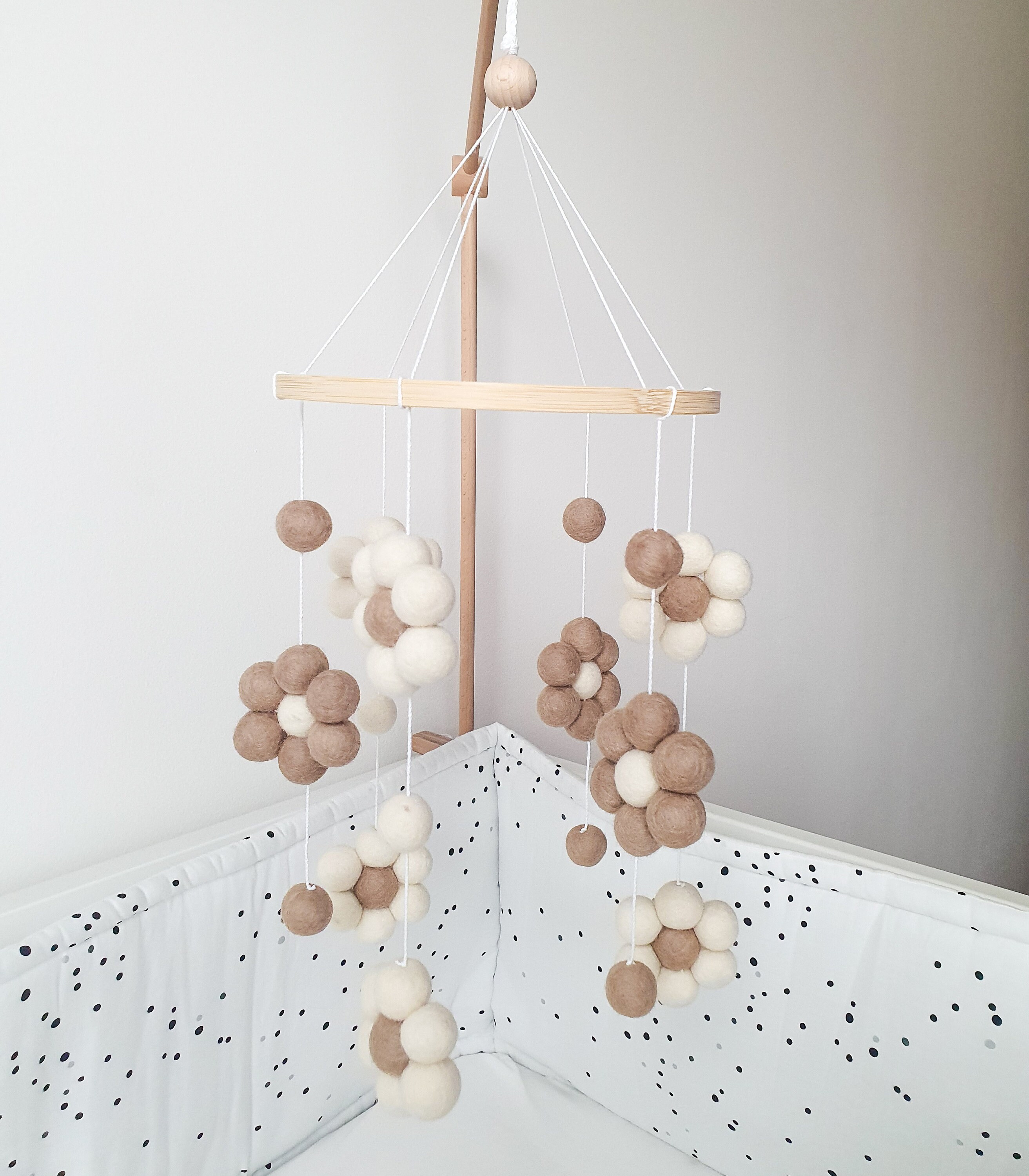 Flower Baby Mobile Daisy Nursery Mobile Crib Mobile Handmade Baby ...