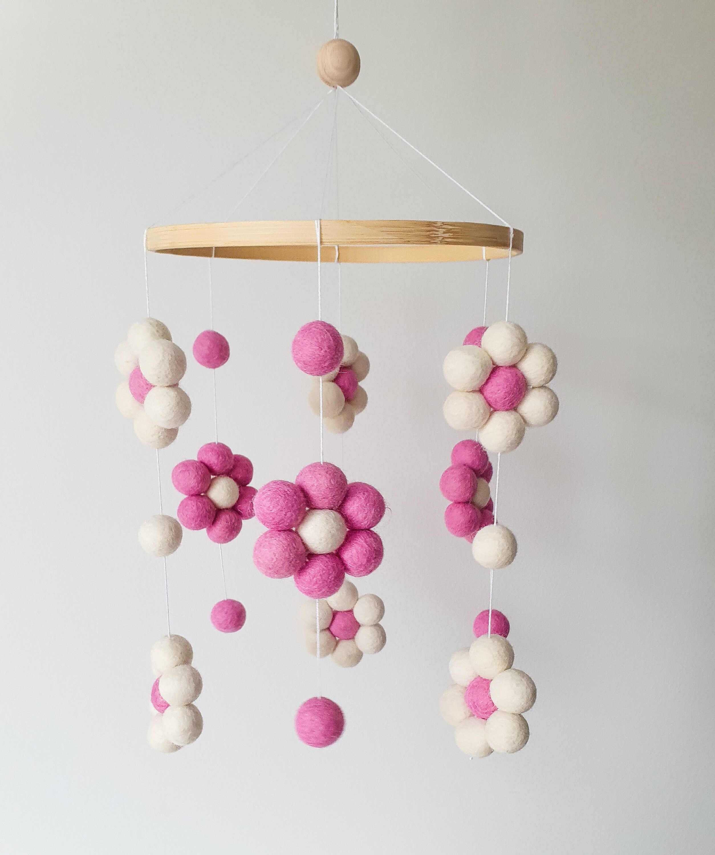 Flower Baby Mobile Daisy Nursery Mobile Crib Mobile Handmade Baby ...