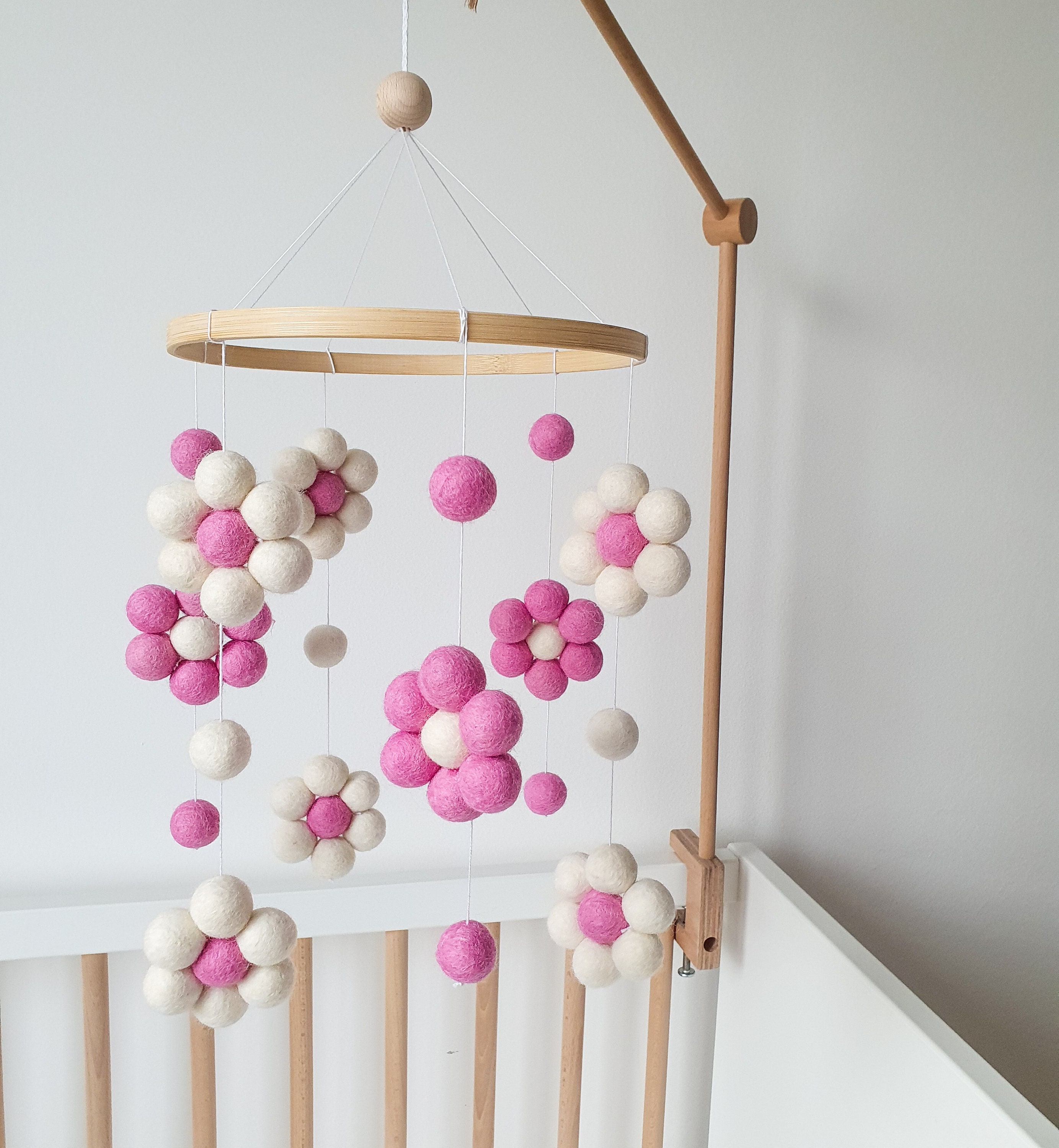 Flower Baby Mobile Daisy Nursery Mobile Crib Mobile Handmade Baby ...