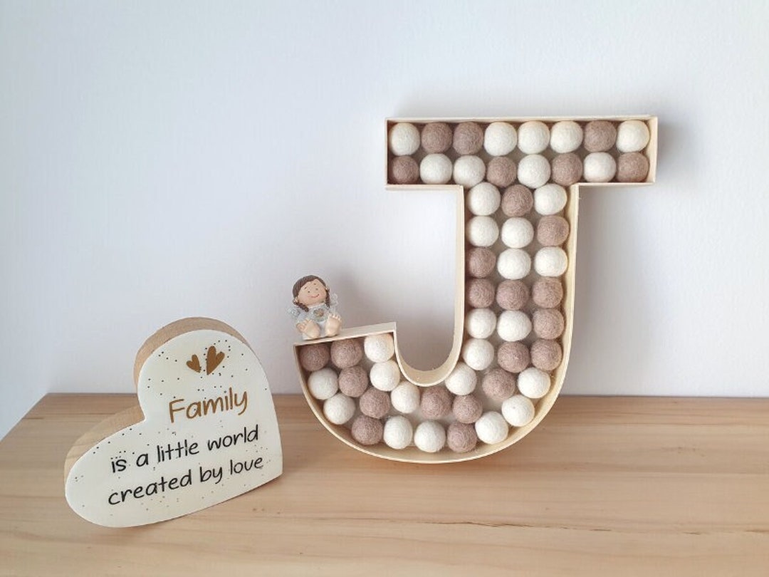 Nursery Letter Baby Initial Nursery Initial Sign Neutral Nursery Decor ...