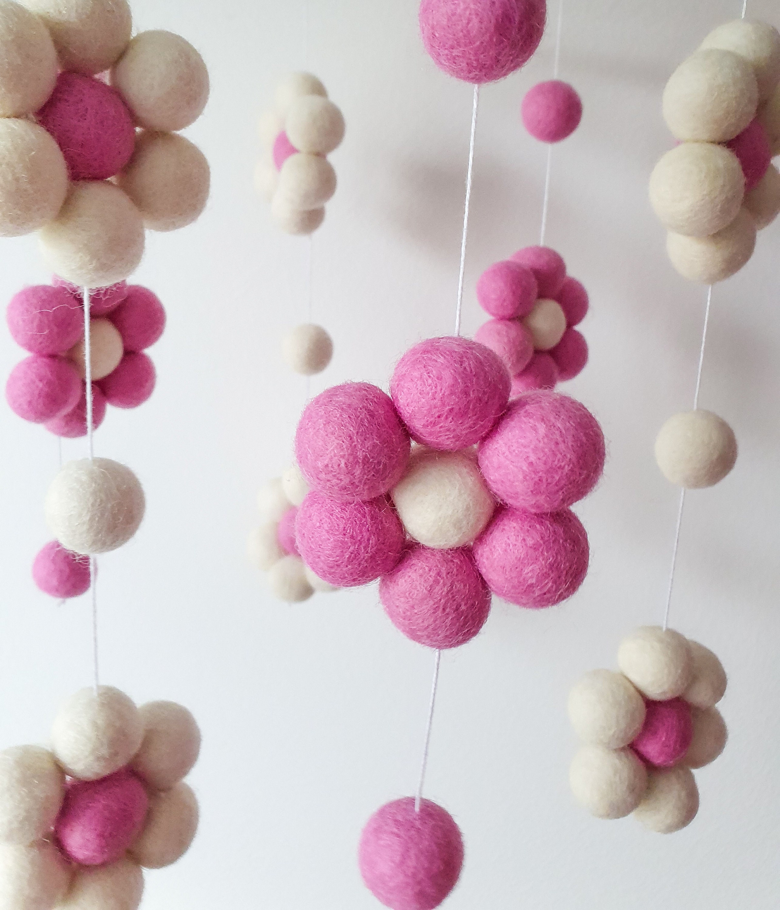 Flower Baby Mobile Daisy Nursery Mobile Crib Mobile Handmade Baby ...