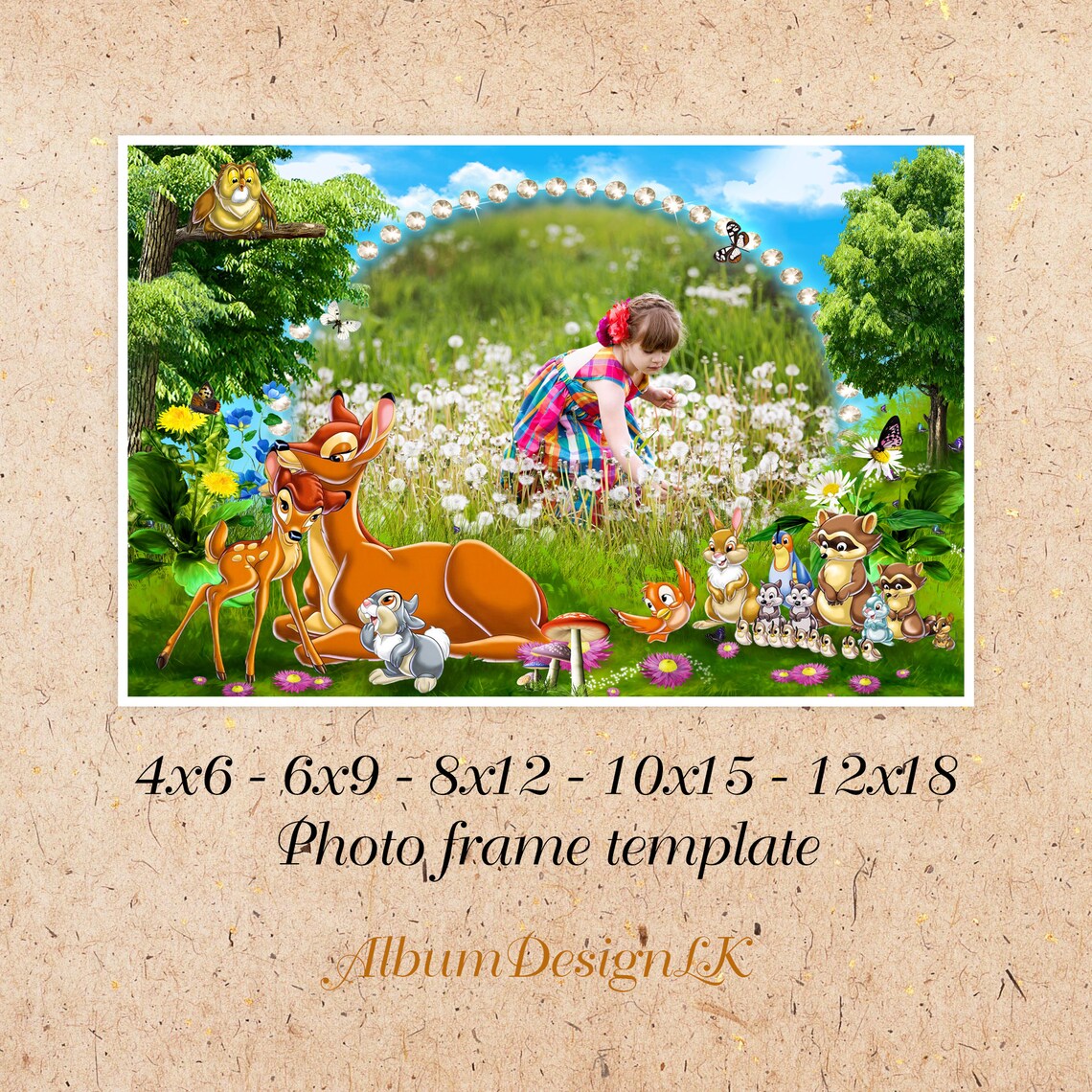 Baby Frame Templatebaby Cartoon Template Photo Template - Etsy