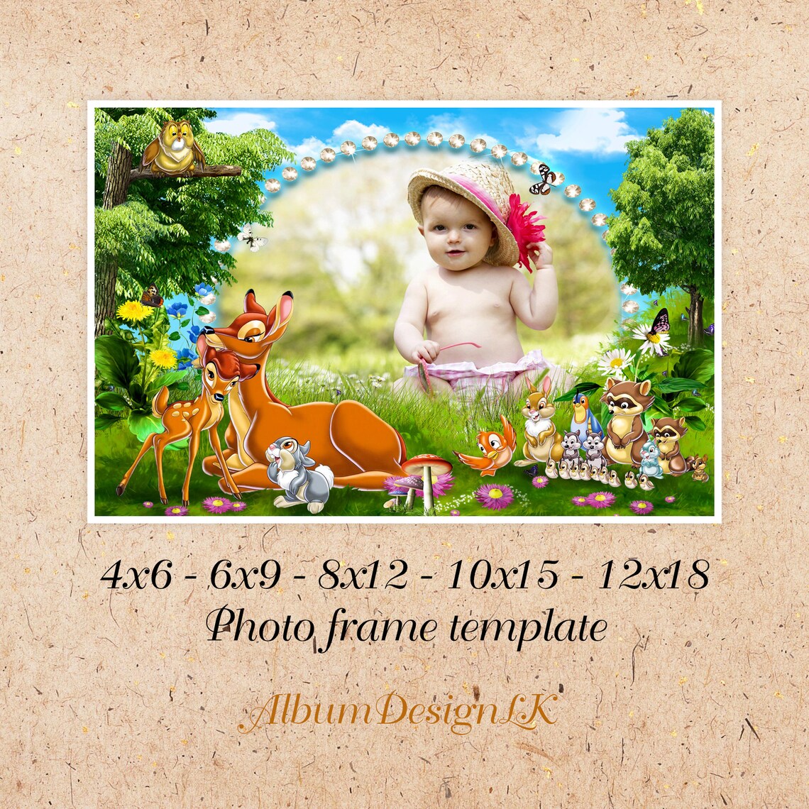 Baby Frame Templatebaby Cartoon Template Photo Template - Etsy