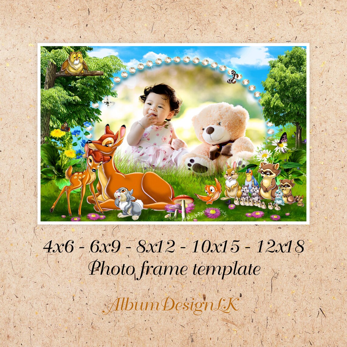 Baby Frame Templatebaby Cartoon Template Photo Template - Etsy