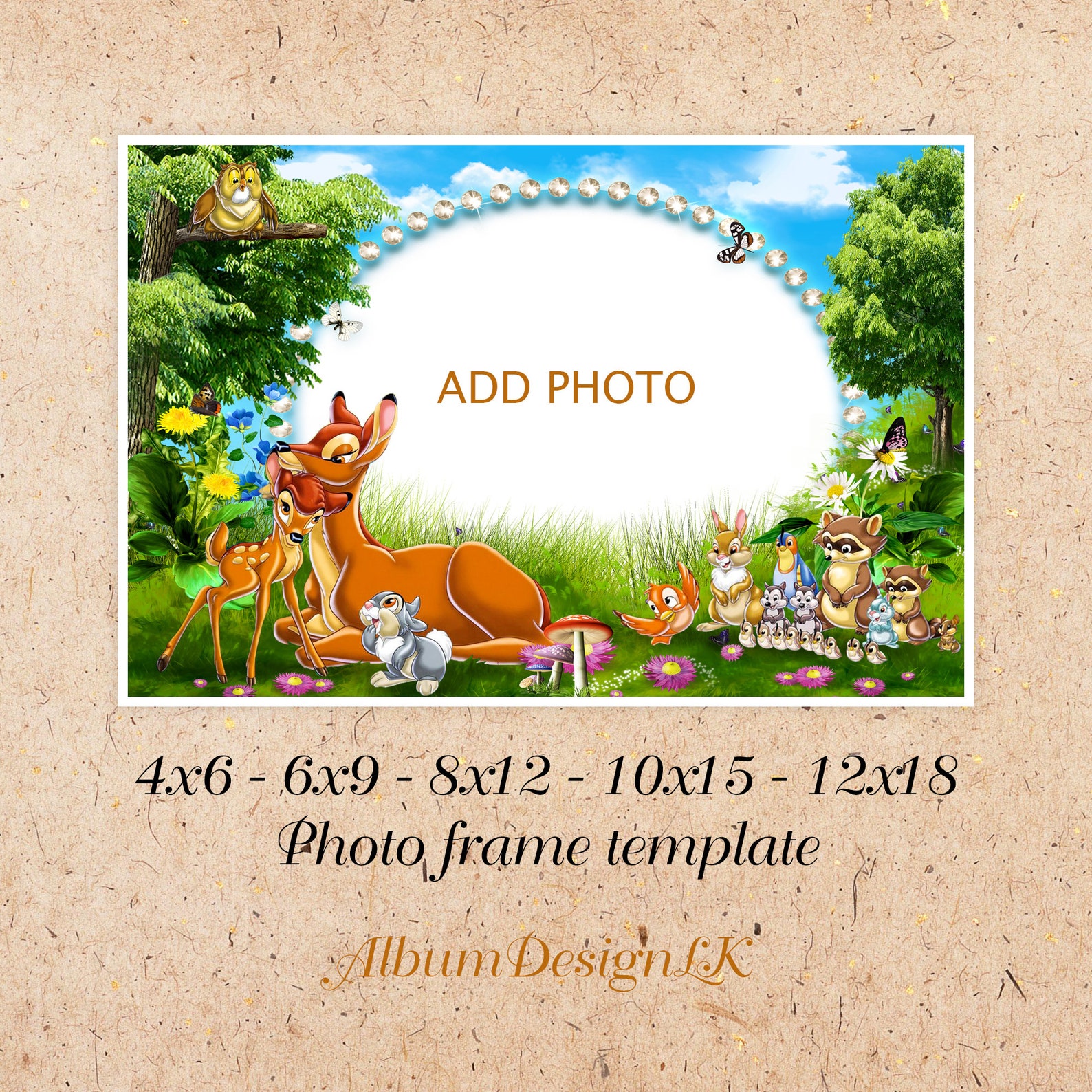 Baby Frame Templatebaby Cartoon Template Photo Template - Etsy