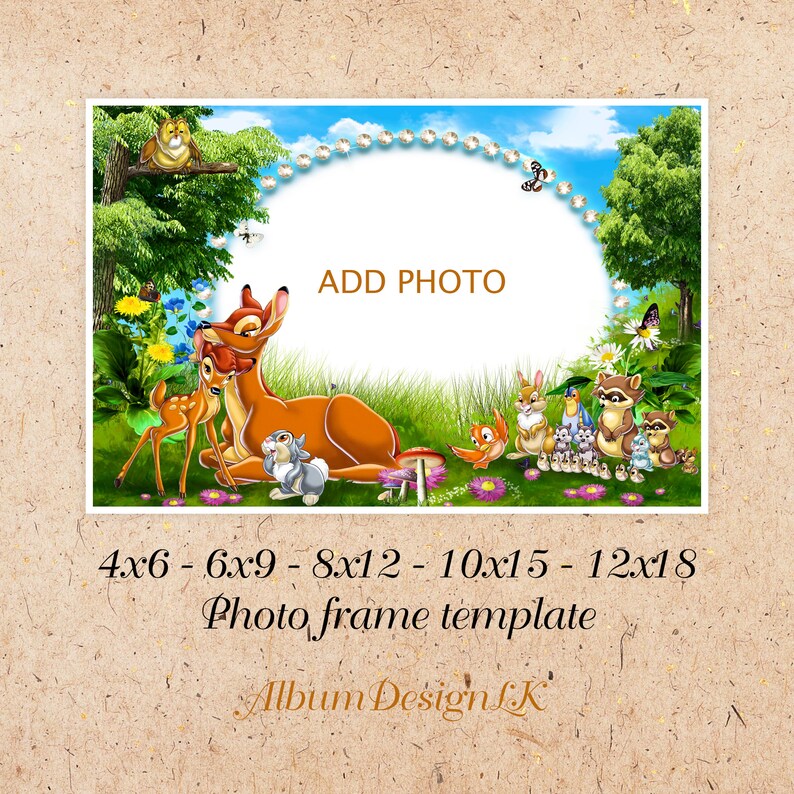 Baby Frame Templatebaby Cartoon Template Photo Template - Etsy