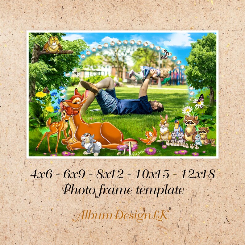 Baby Frame Templatebaby Cartoon Template Photo Template - Etsy