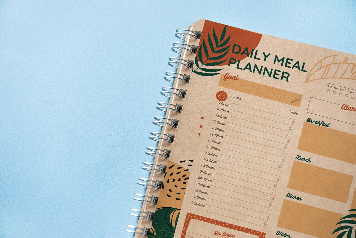 Meal Planner | Digital Product | Meal Tracker | Food Tracker| Daily ...