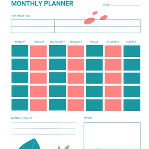 Monthly Planner | Printable Calendar 2023-24| Monthly Planner 2023-24 ...
