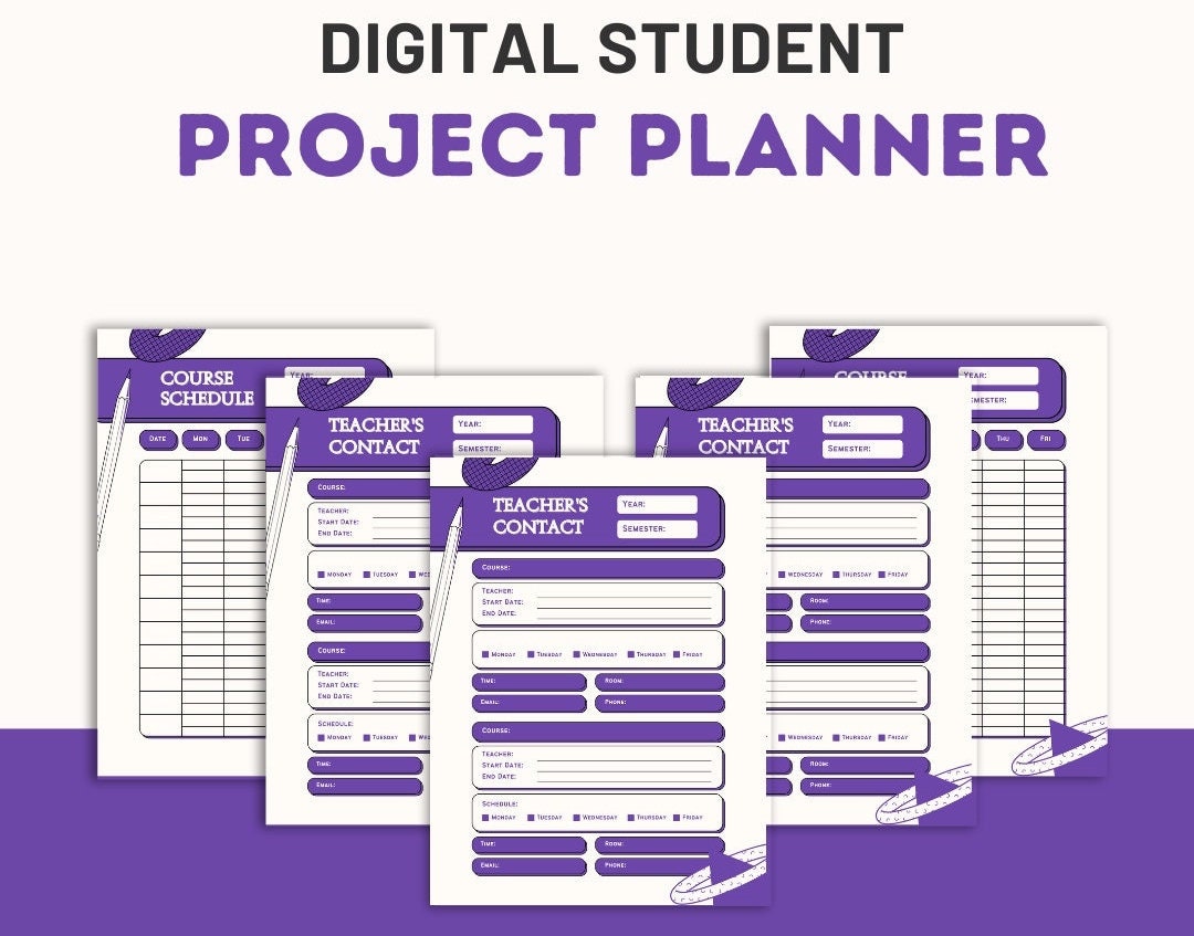 Digital Project Planner for Goodnotes| Action Steps| Notes Brain ...