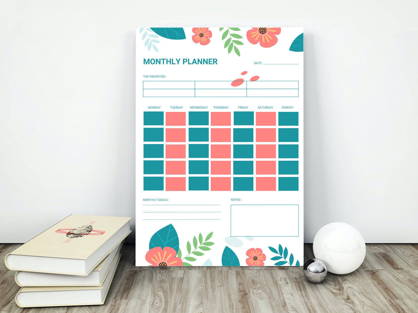 Monthly Planner | Printable Calendar 2023-24| Monthly Planner 2023-24 ...
