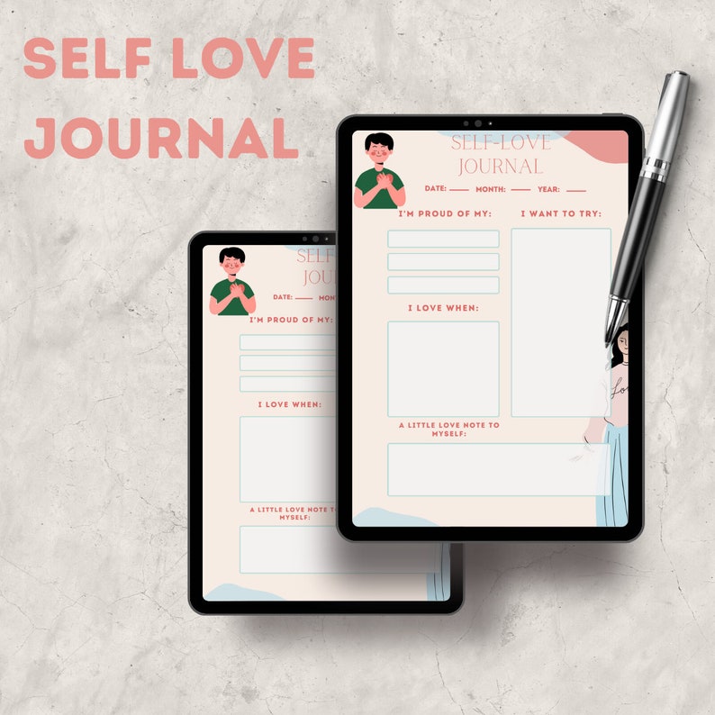 Love Journal|concept Workbook| Self Love & Care Journal|mindfulness ...