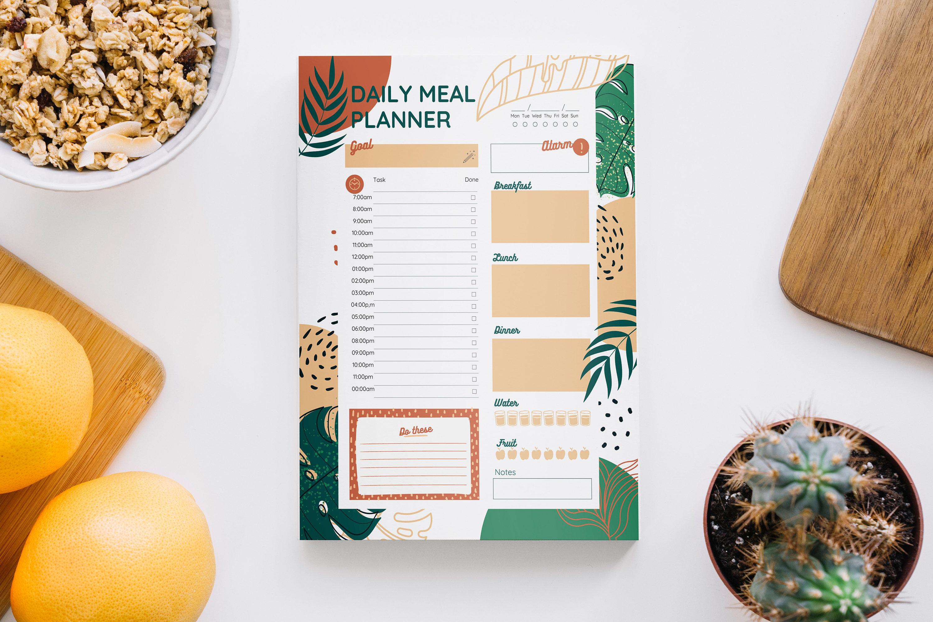 Meal Planner | Digital Product | Meal Tracker | Food Tracker| Daily ...