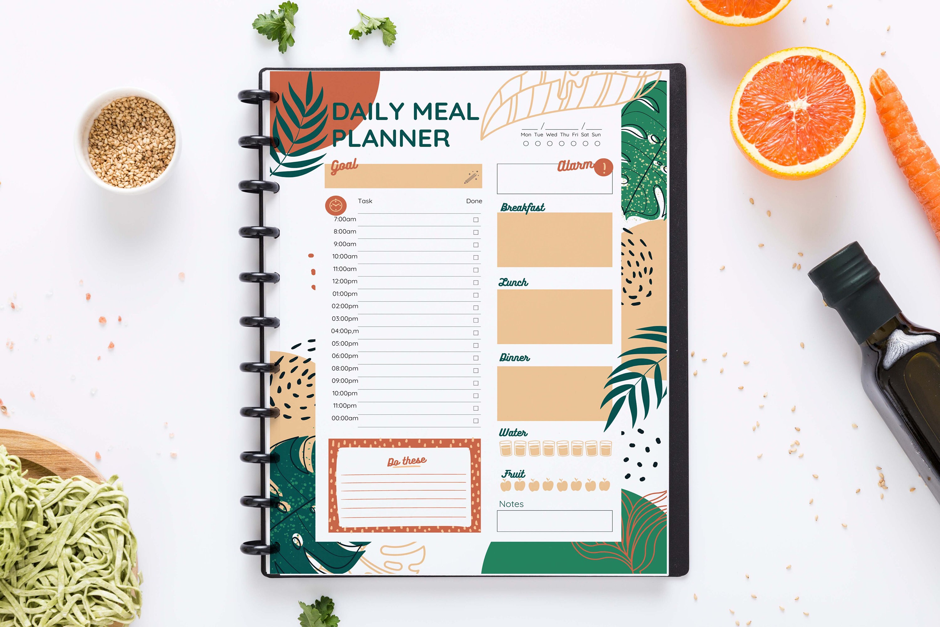 Meal Planner | Digital Product | Meal Tracker | Food Tracker| Daily ...
