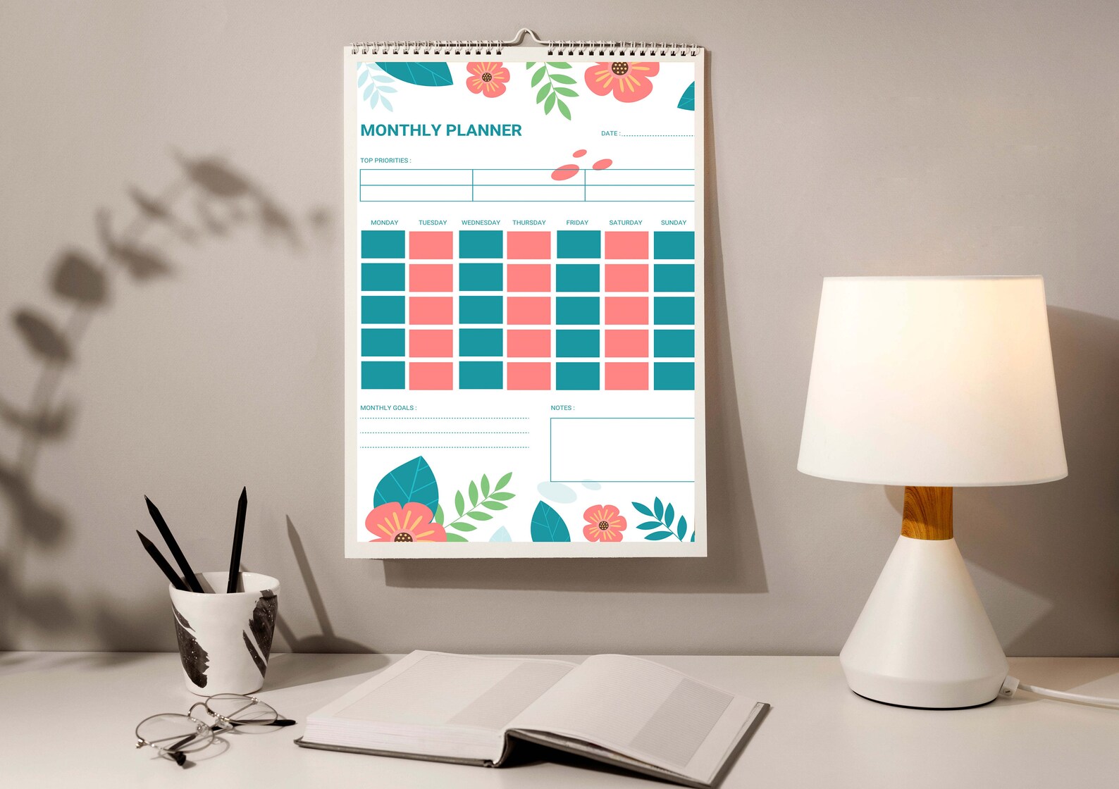 Monthly Planner | Printable Calendar 2023-24| Monthly Planner 2023-24 ...