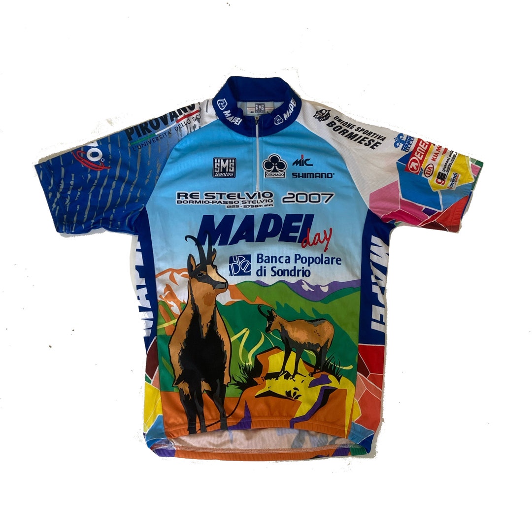 Vintage 2007 Re Stelvio Mapei Day Tour De France Style Cycle Jersey ...