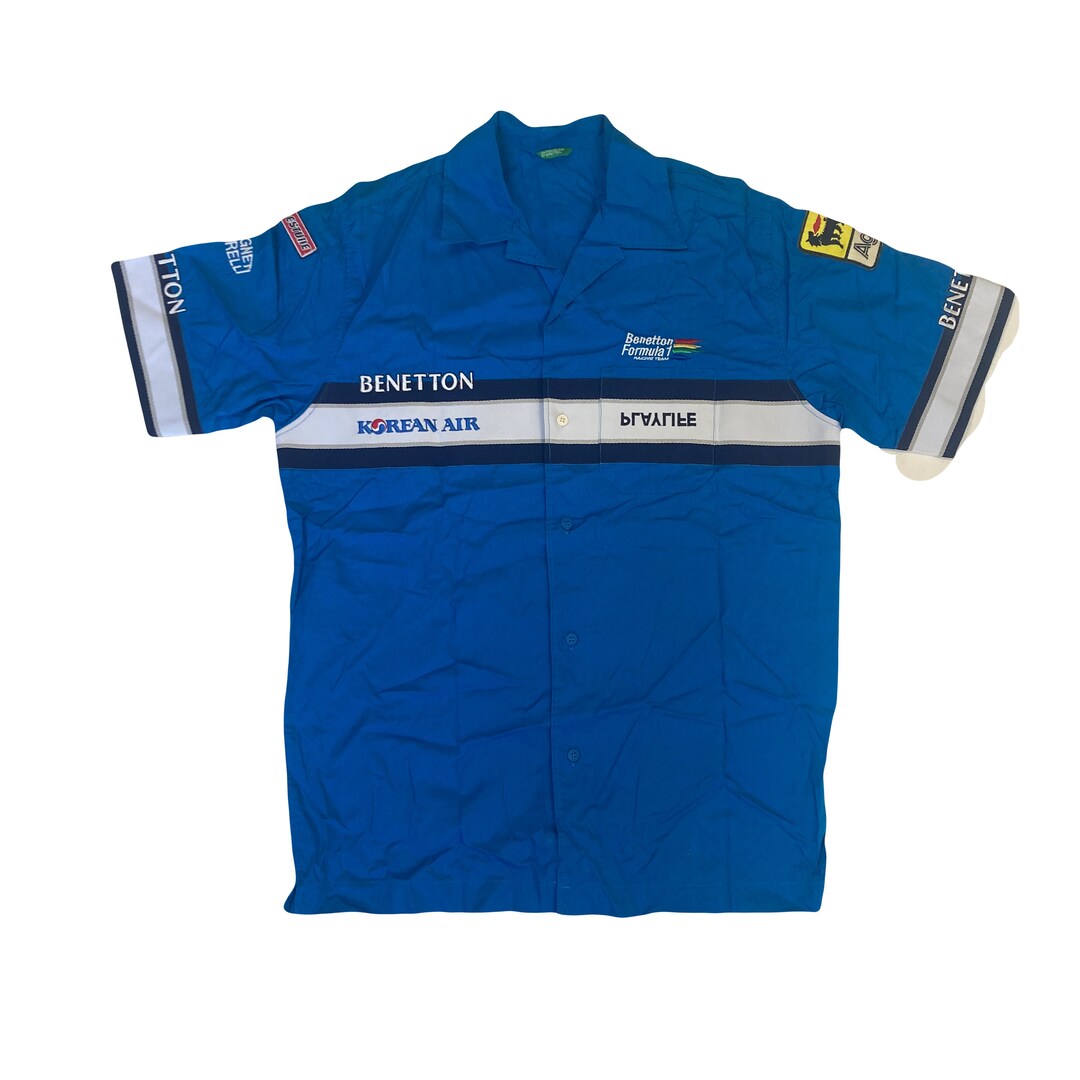 Vintage 1999 Benetton F1 Playlife Formula 1 Team Shirt Renault Size ...