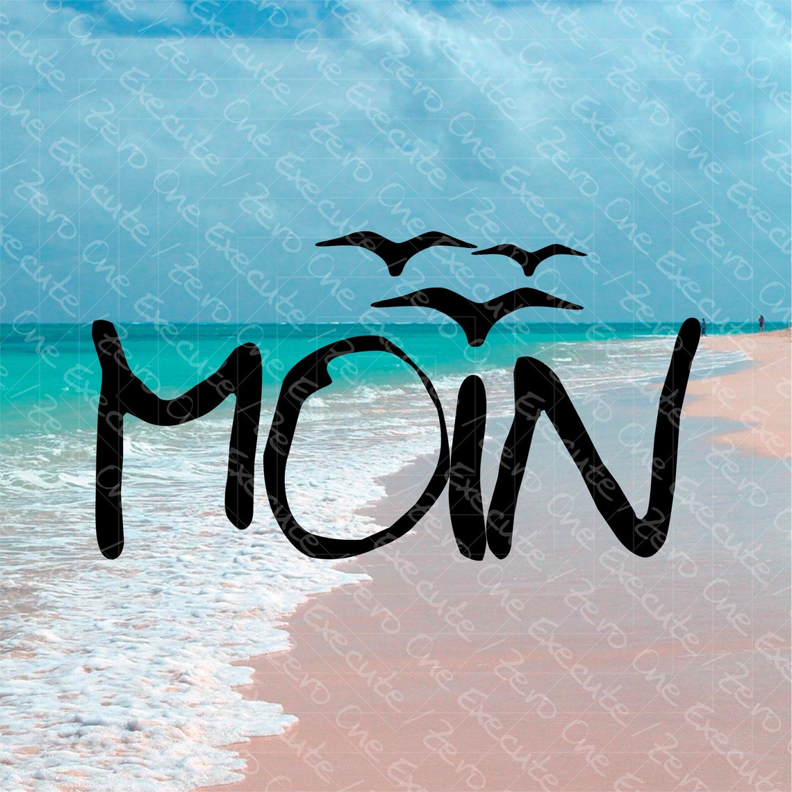 Moin mit Möwe | deutsche Begrüßung im Norden | 6 Varianten | digitaler ...