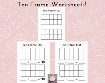 Double Tens Frame, Tens Frame, Math Resources, Math Manipulatives ...