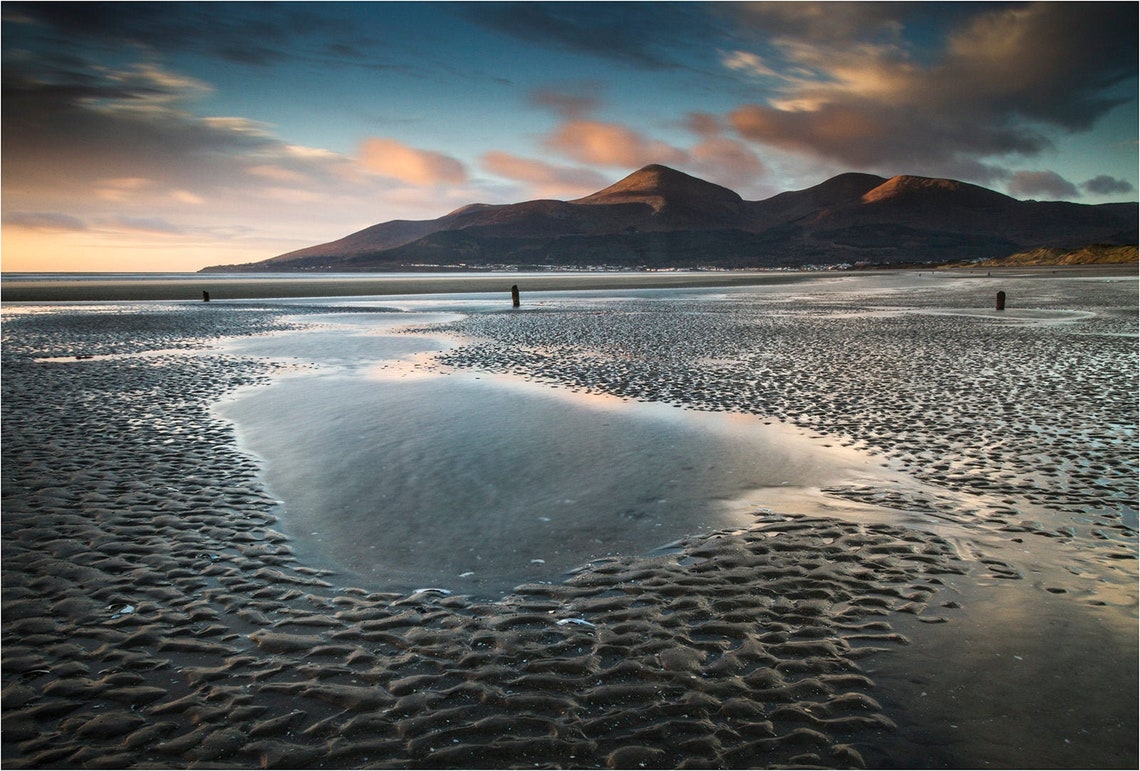 Murlough Beach, Mourne Mountains, Newcastle, Northern Ireland, Seascape ...