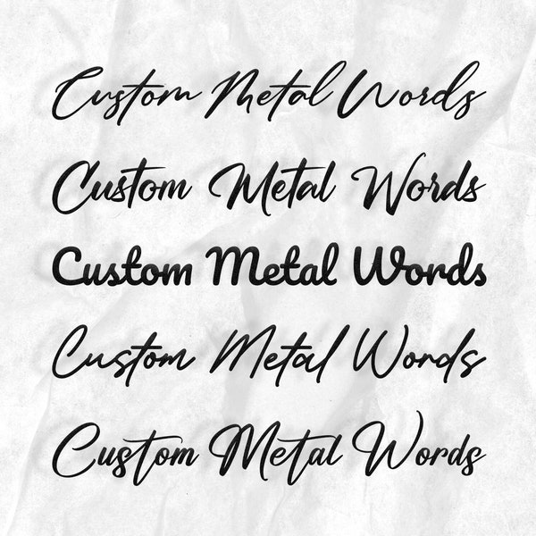 Customized Wrought Iron Letters - Etsy