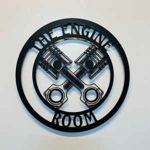 Custom Engine Theme Metal Wall Art , Piston Theme Metal Sign , Custom ...