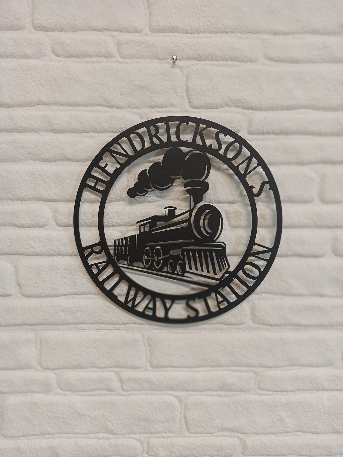 Personalized Railroad Metal Wall Sign Custom Train Metal - Etsy