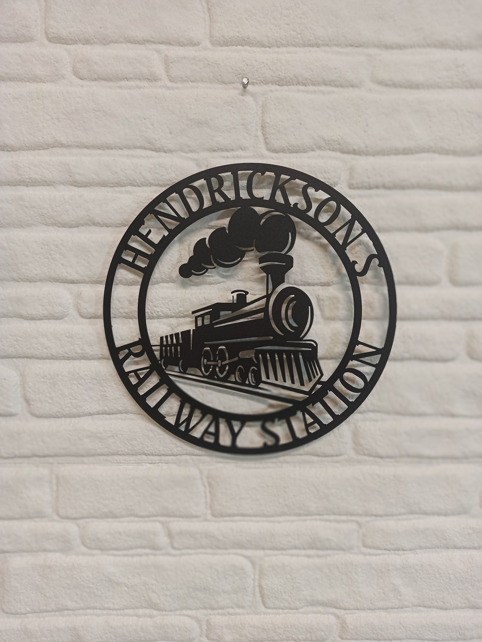 Personalized Railroad Metal Wall Sign Custom Train Metal - Etsy