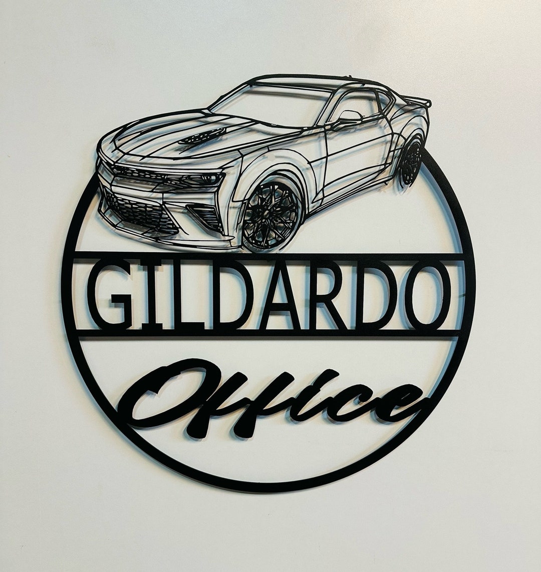 Custom Camaro Theme Metal Wall Sign , Custom Camaro Metal Decor ...