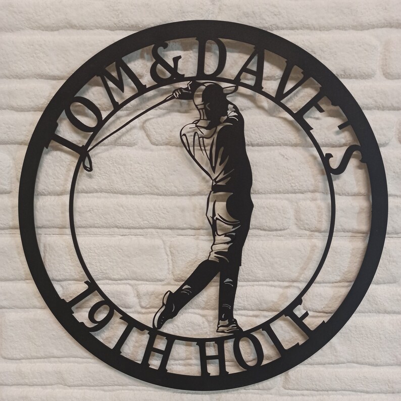 Personalized Golf Sign Custom Golf Theme Metal Wall Art - Etsy