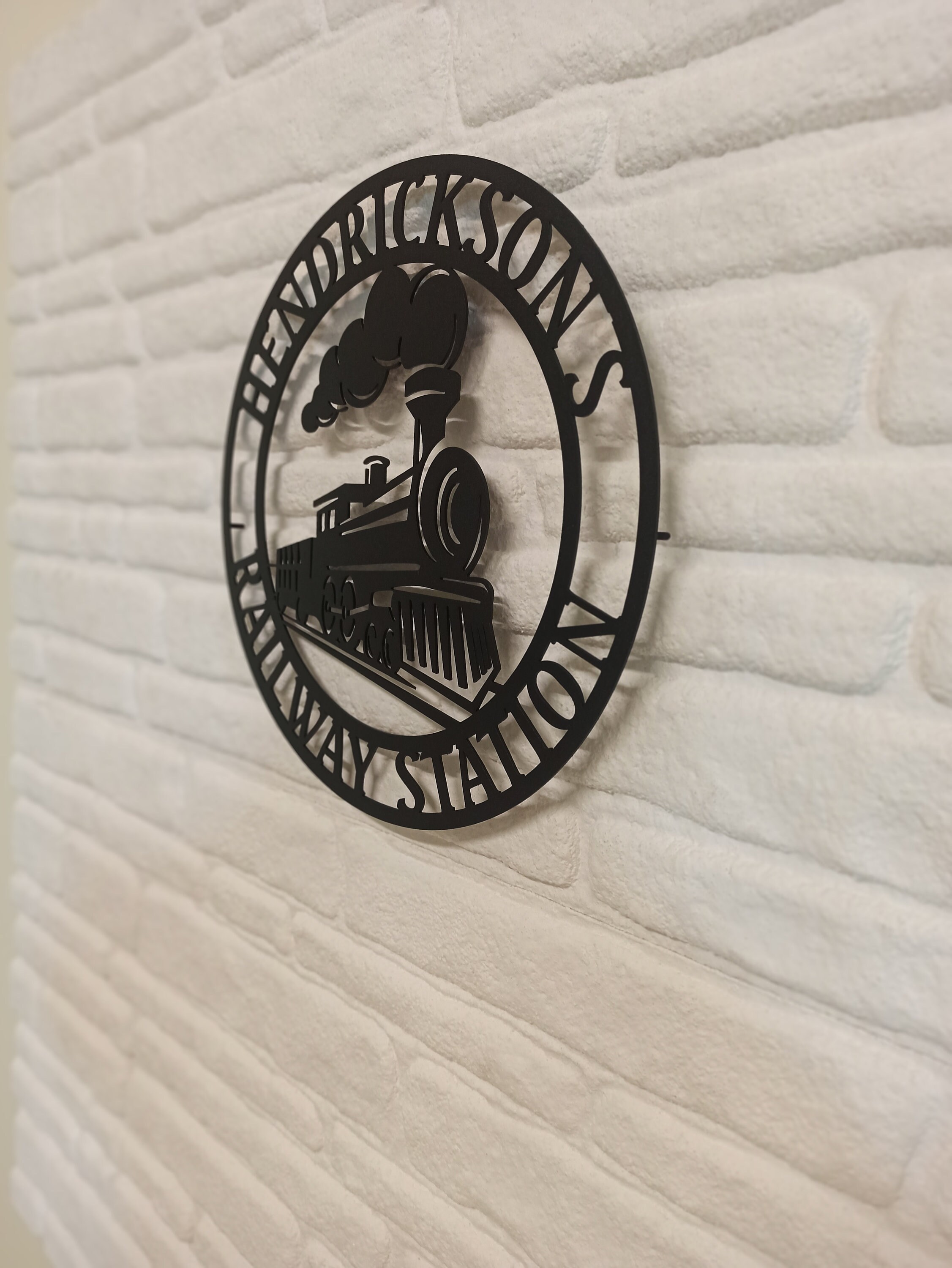 Personalized Railroad Metal Wall Sign Custom Train Metal - Etsy