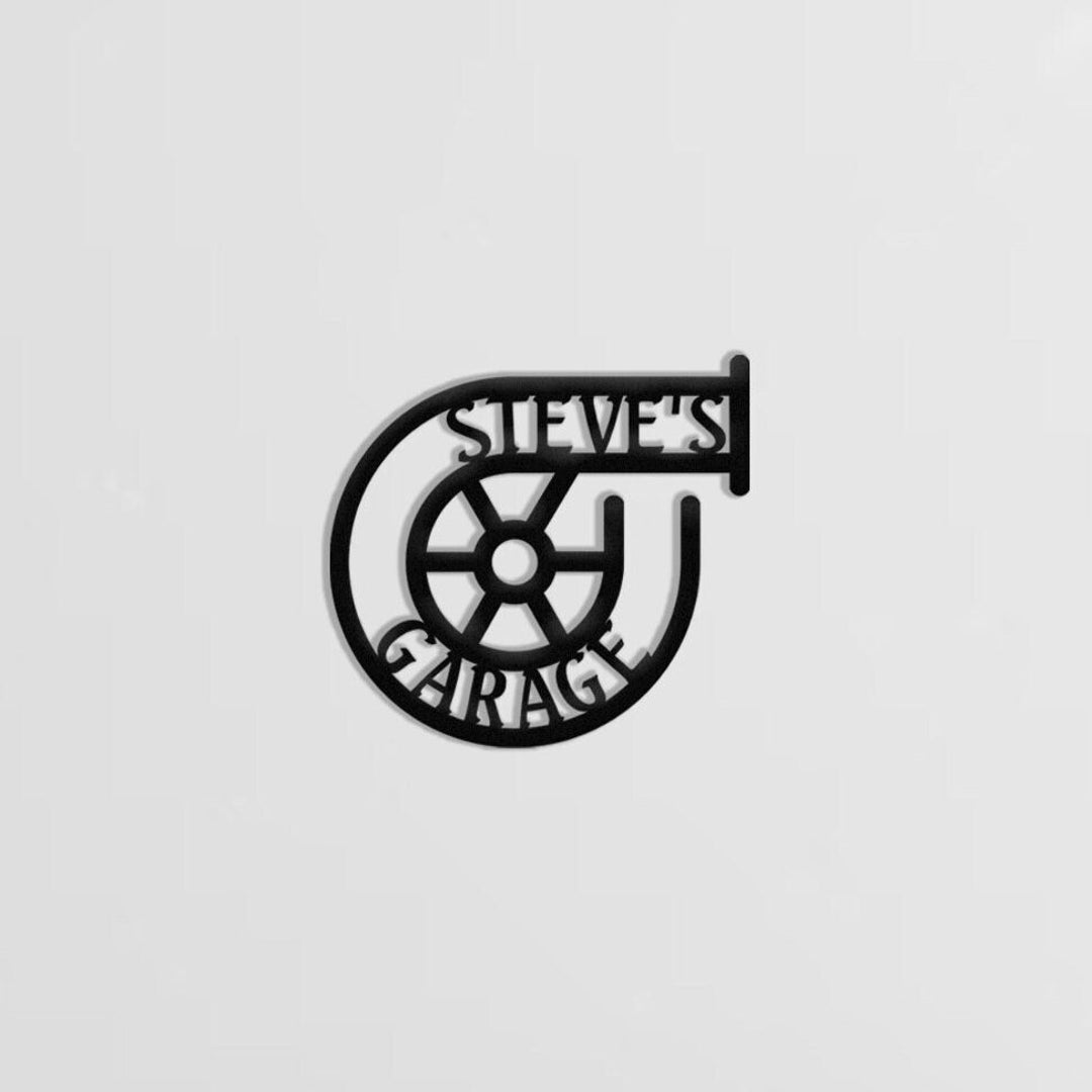 Custom Engine Theme Metal Wall Art , Turbo Theme Metal Sign , Custom ...