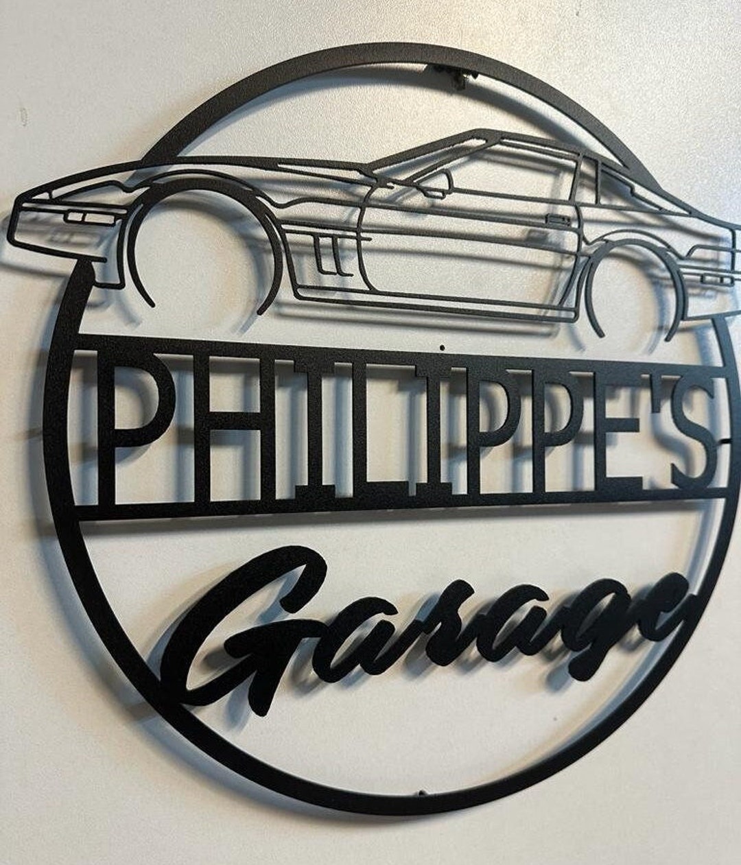 Custom Corvette C4 Theme Metal Wall Sign , Custom C4 Metal Decor ...