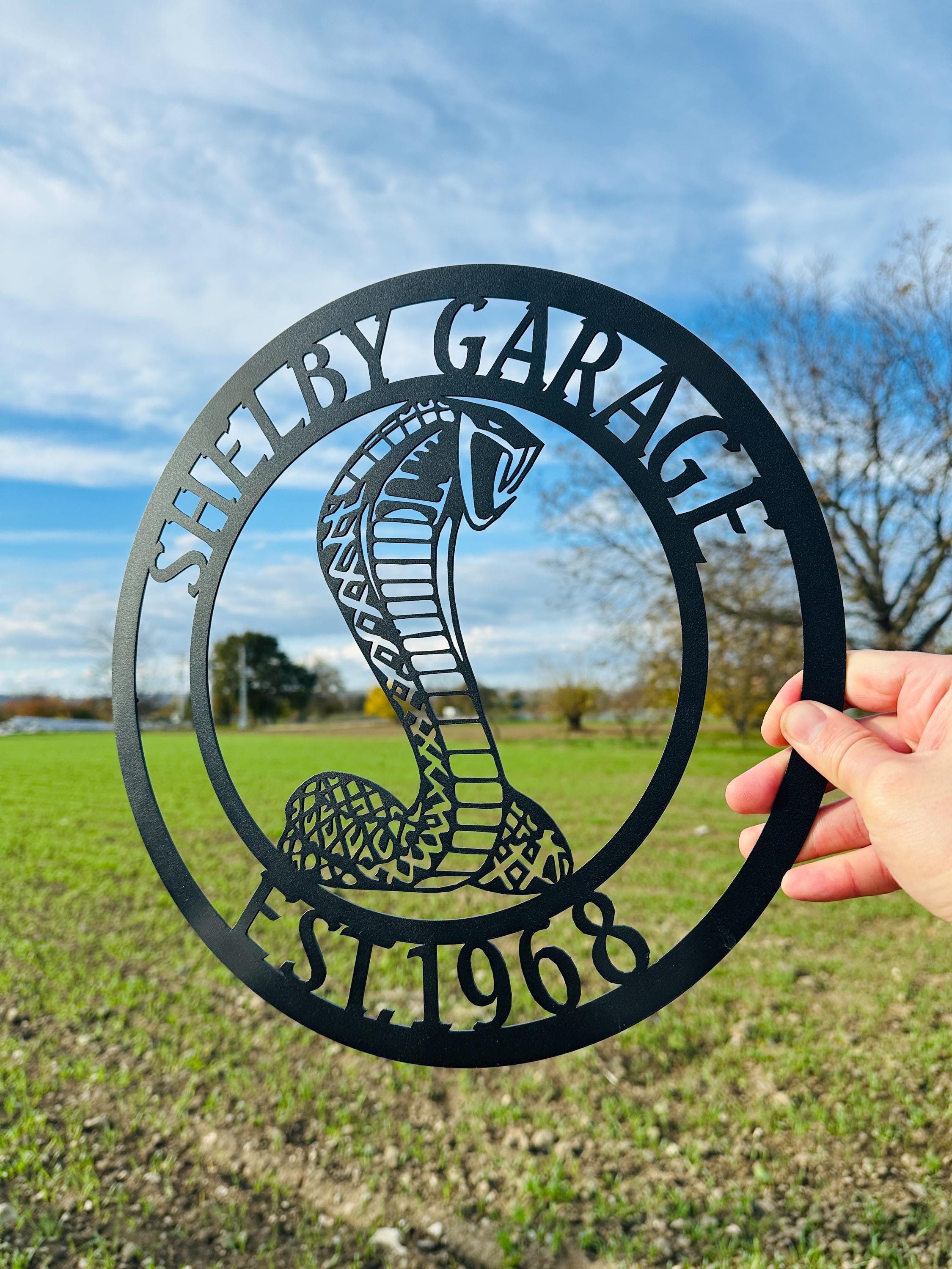 Custom Shelby Garage Metal Wall Sign: Cobra Decor - Etsy