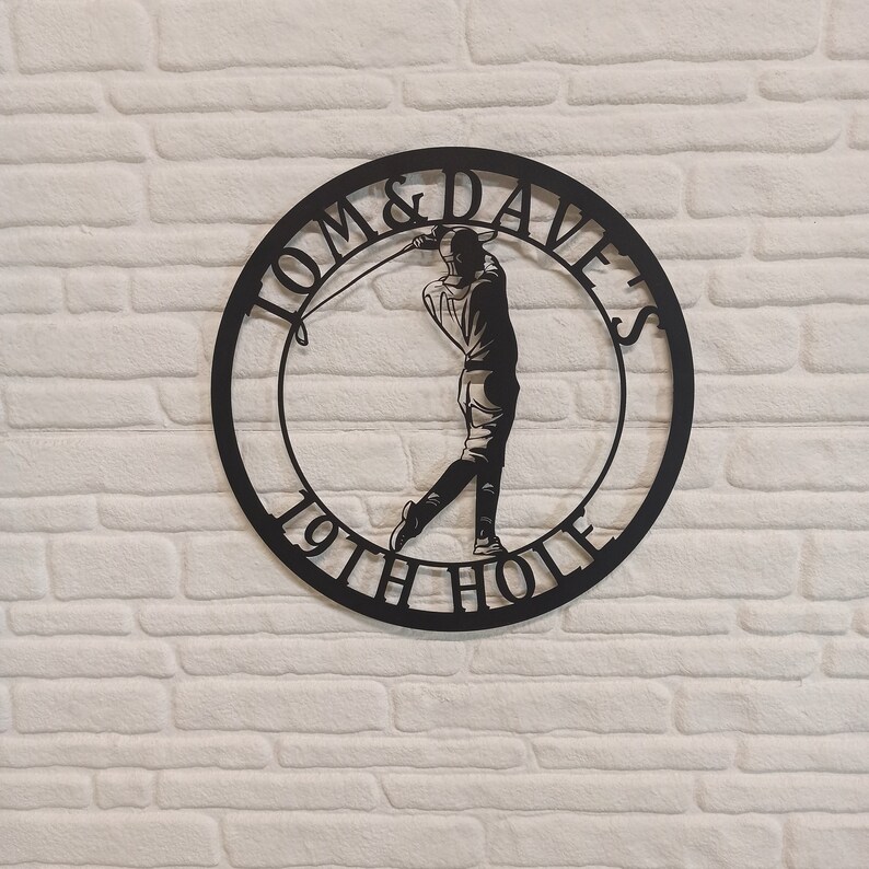 Personalized Golf Sign Custom Golf Theme Metal Wall Art - Etsy