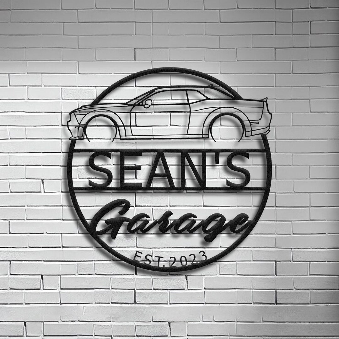 Custom Challenger Scat Pack Wide Body Theme Metal Wall Sign , Custom ...
