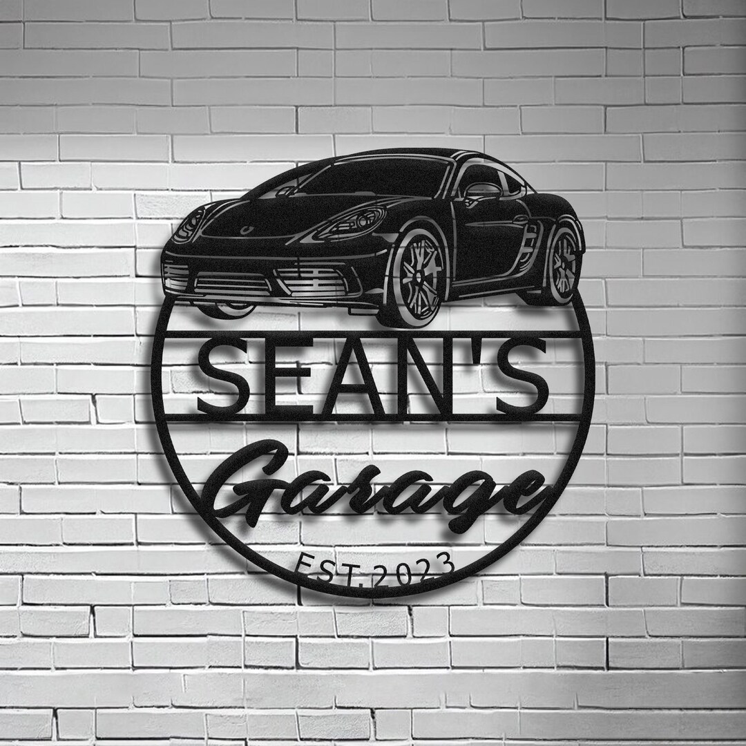 Custom Car Theme Metal Wall Sign , Custom Car Metal Decor , Custom Car ...