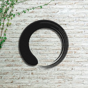 Enso Theme Metal Wall Sign , Enso Metal Wall Decor , Metal Enso Sign ...