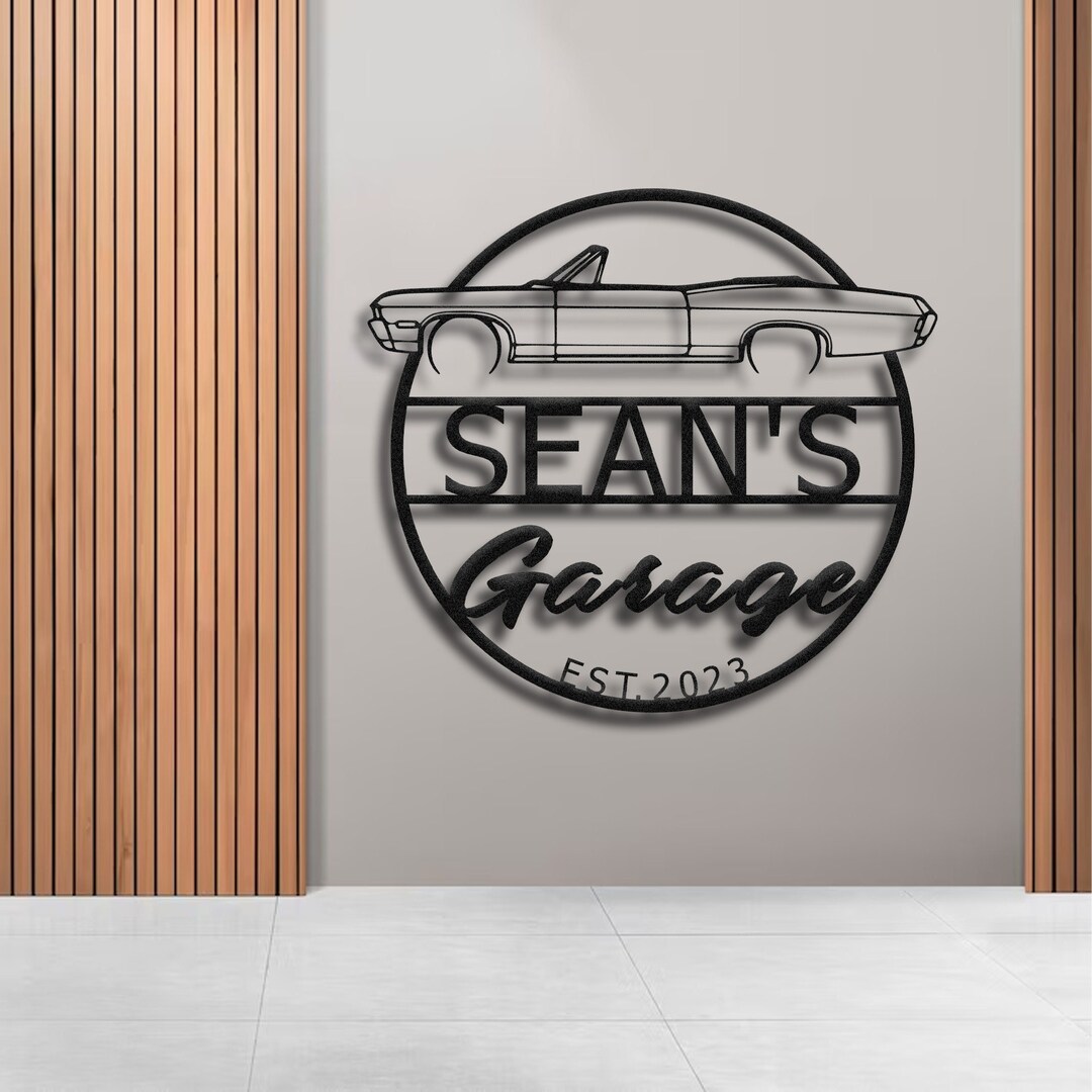 Custom Impala 307 Theme Metal Wall Sign , Custom Impala Metal Decor ...