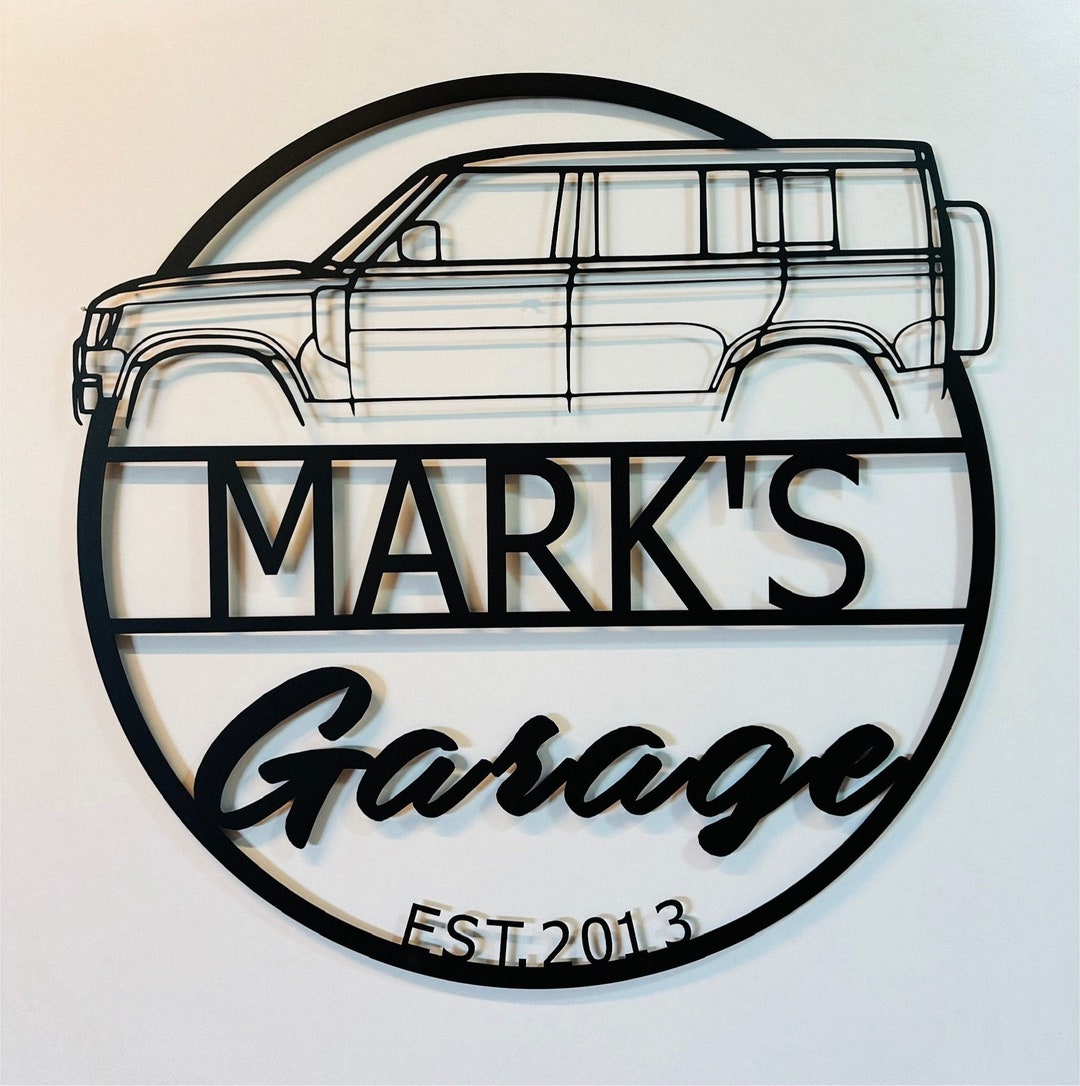 Custom Defender D110 Theme Metal Wall Sign , Custom Defender Metal ...