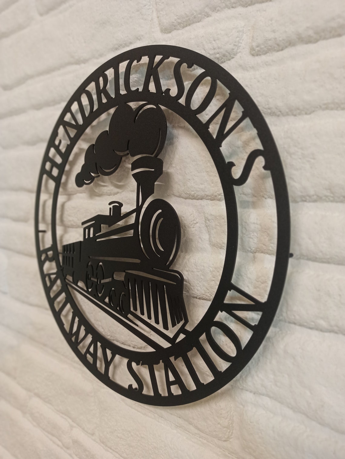 Personalized Railroad Metal Wall Sign Custom Train Metal - Etsy