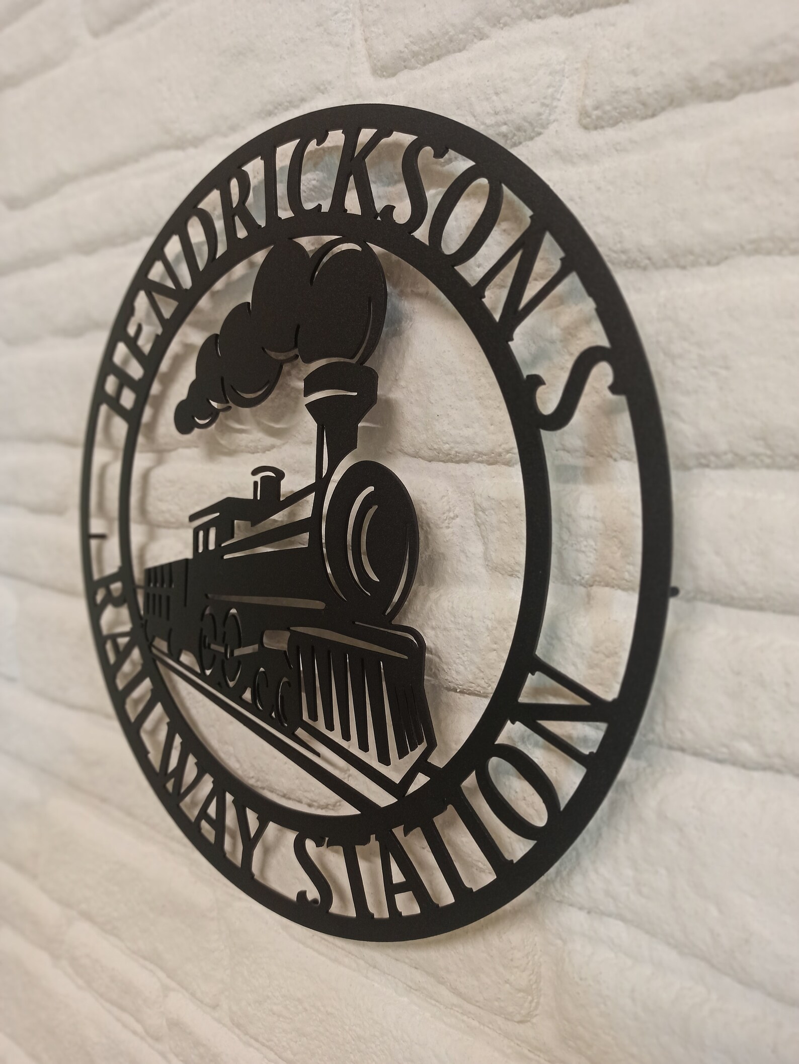 Personalized Railroad Metal Wall Sign Custom Train Metal - Etsy