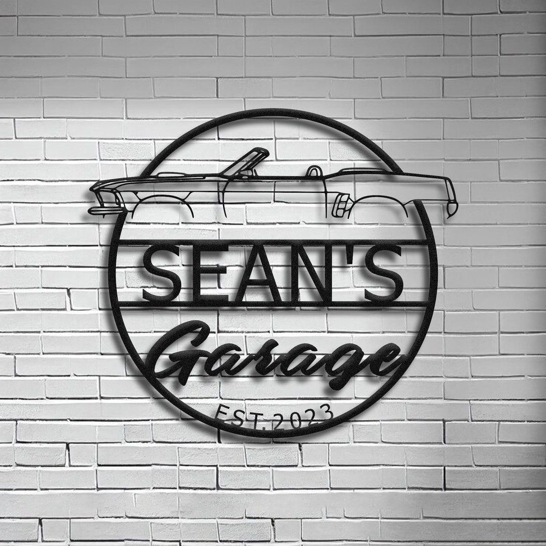 Custom Mustang Convertible 1969 Theme Metal Wall Decor , Custom Mustang ...