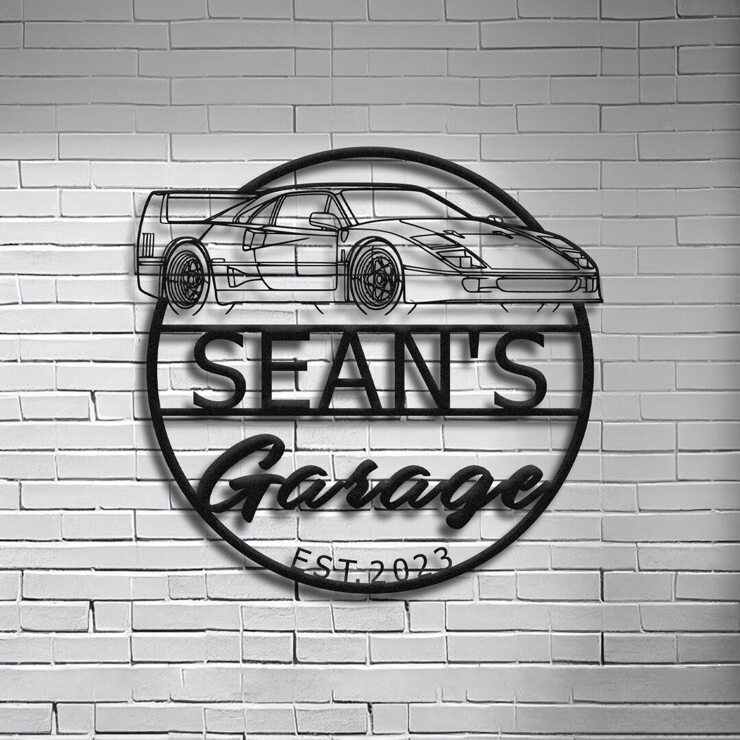 Custom F40 Theme Metal Wall Sign Custom F40 Metal Decor - Etsy