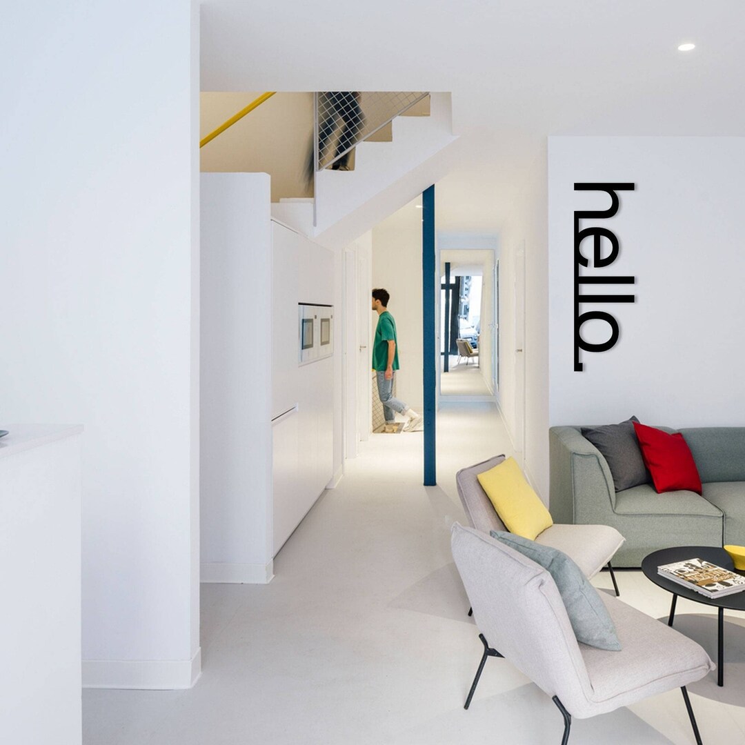 Hello Metal Wall Decor , Hello Wall Sign , Entryway Wall Decor , Front ...