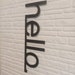 Hello Metal Wall Decor Hello Wall Sign Entryway Wall Decor - Etsy